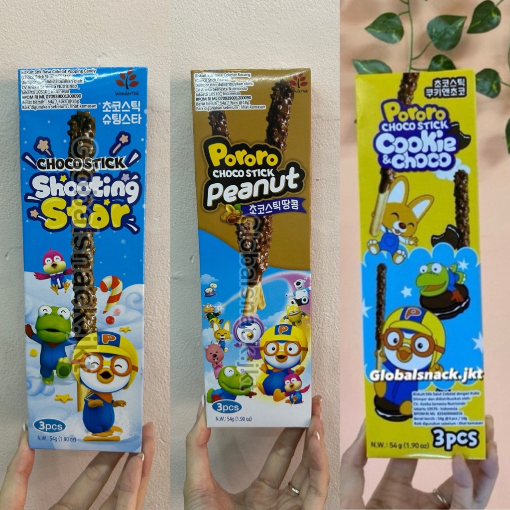 Jual PORORO CHOCO STICK COOKIE AND CHOCOLATE BISCUITS - CHOCO COOKIES ...