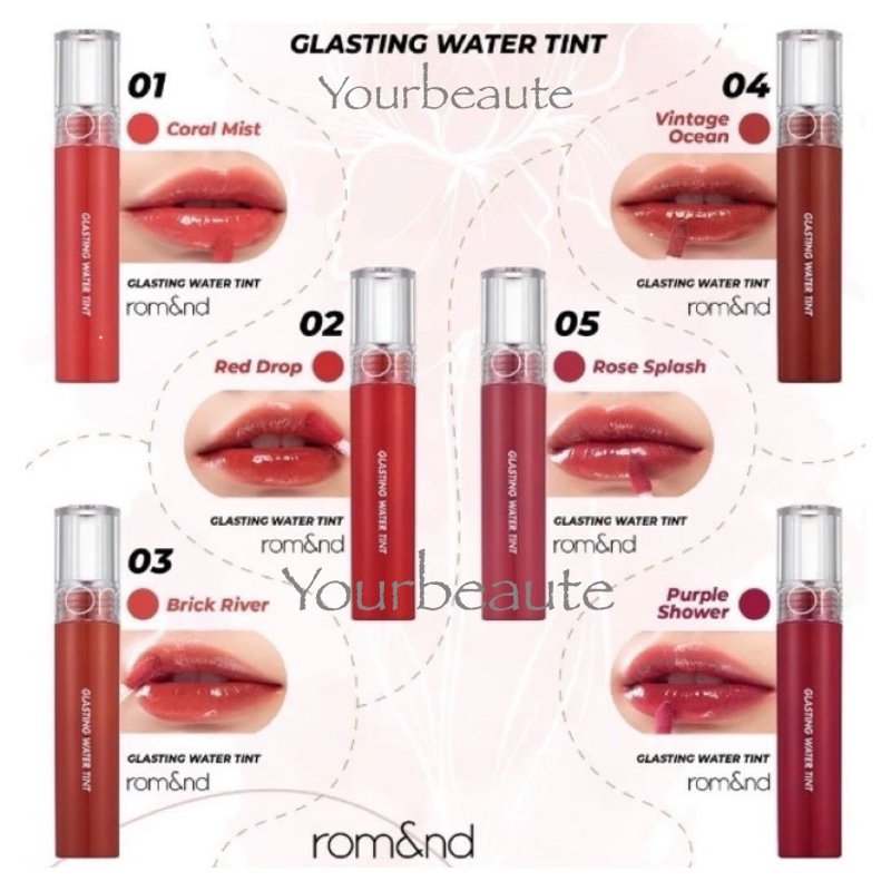 Jual Romand Glasting Water Tint Rom&nd Liptint Red Drop Brick River ...