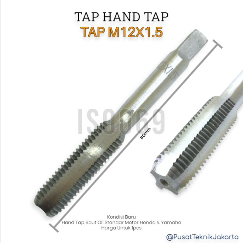 Jual Tap hand tap 1pcs tap m12x1.5 tap oli tap baut oli tap lubang oli ...