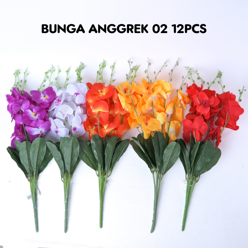 Jual Bunga Anggrek Latex Premium / Bunga Anggrek Artificial / Bunga ...