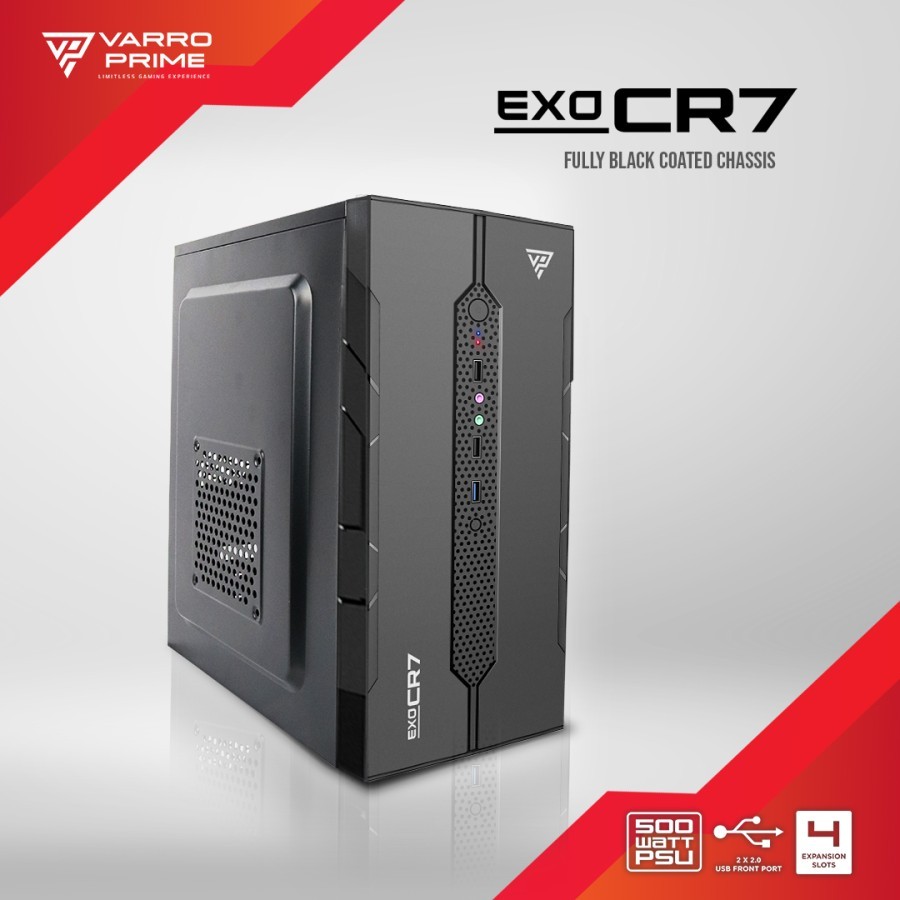 Jual Varro Prime Exo CR7 EXOCR7 Casing PC/Komputer m-ATX PSU 500W ...