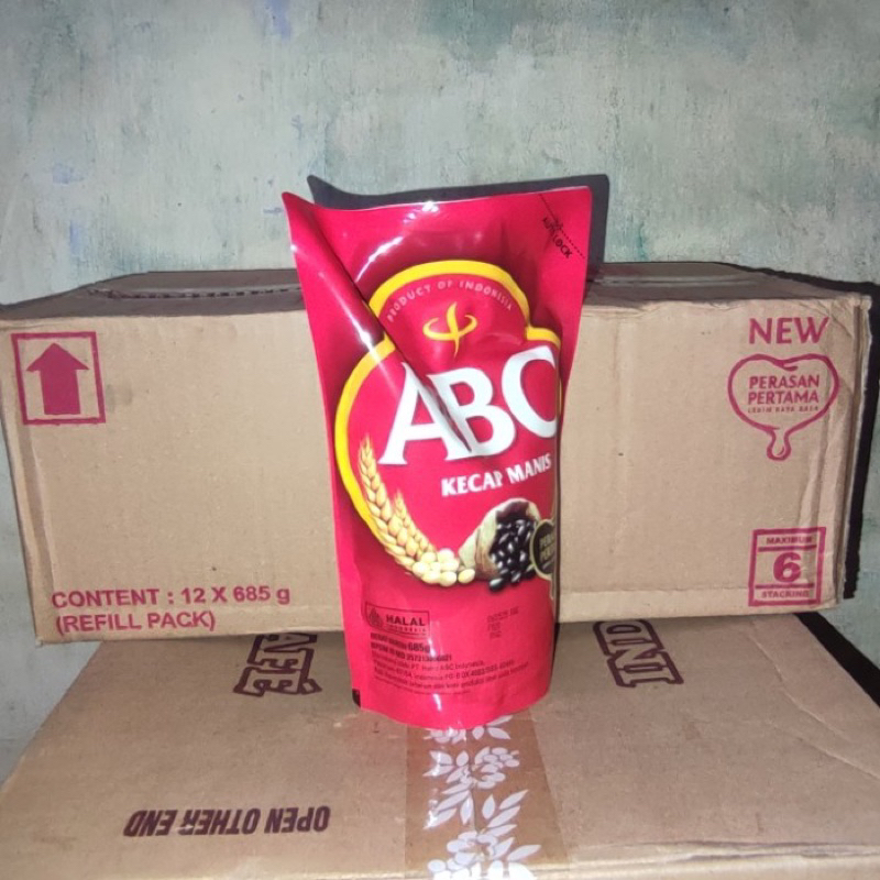 Jual Kecap Manis ABC 12 x 600ml dus / Kecap Manis ABC refill 600ml ...