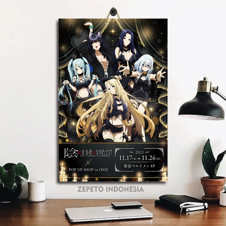 Jual Poster Dinding Aesthetic Anime Waifu Kage No Jitsuryokusha Ni ...