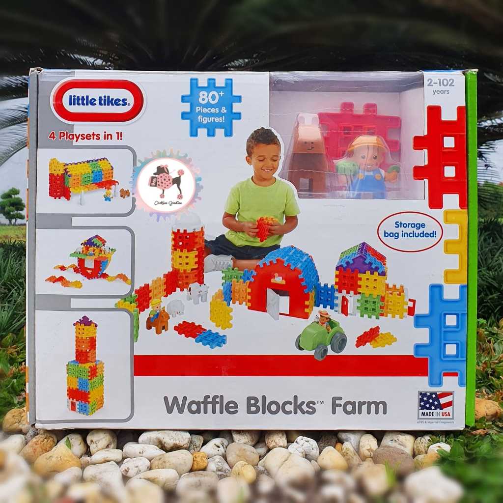 Jual Little Tikes Waffle Blocks Farm | Shopee Indonesia