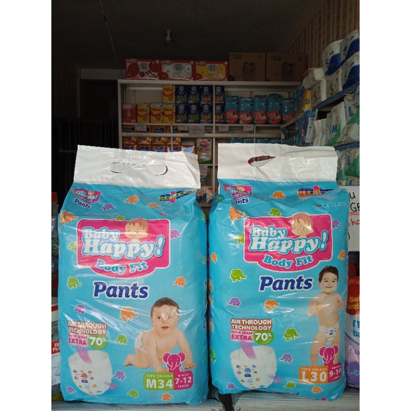 Jual Baby Happy S38+2/M32/L28/xl26/xxl24 Tipe celana ️Twinsdiapers ...