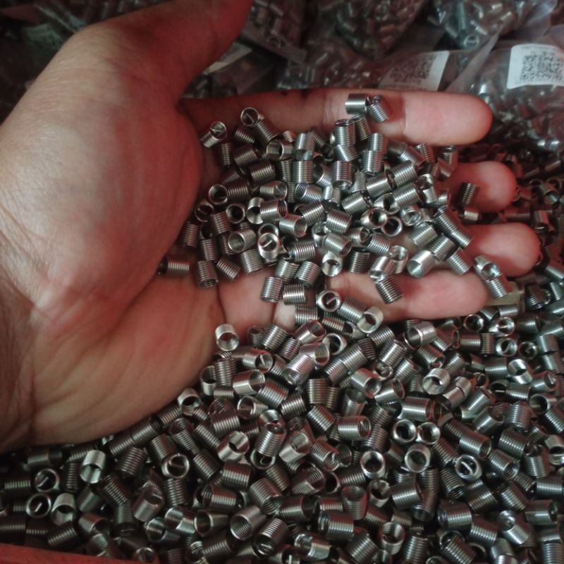 Jual paket recoil m7 x 1.0 2D 10pcs helicoil verbos untuk drat baut ...