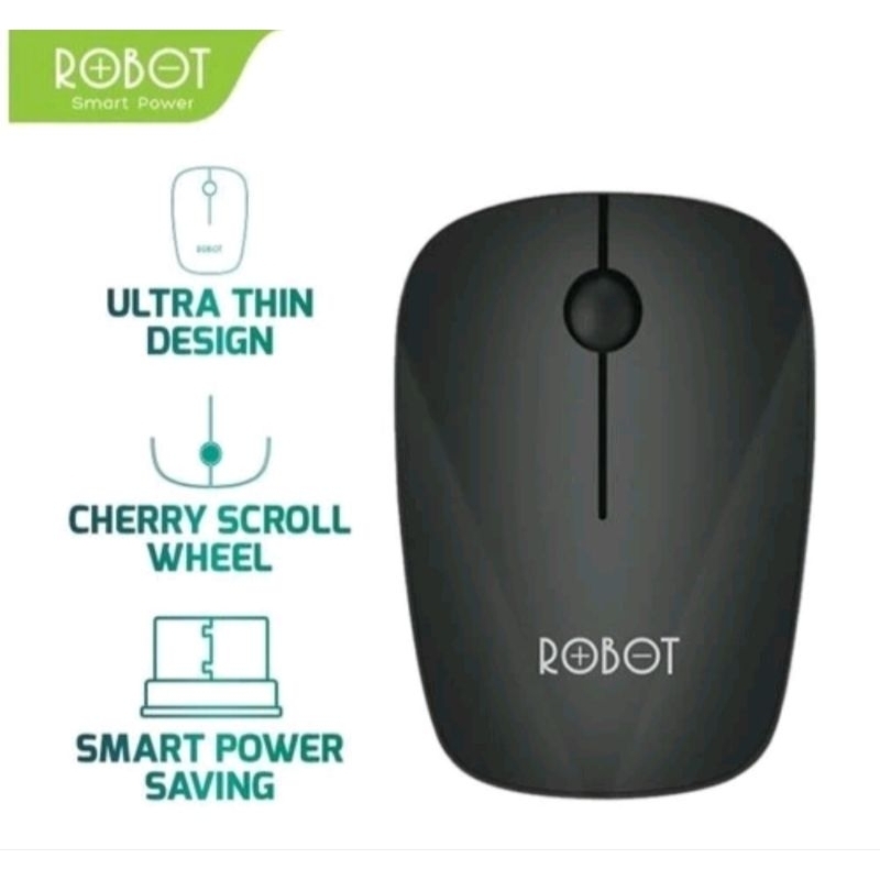 Jual MOUSE ROBOT M220 WIRELESS USB OPTICAL 1600DPI GARANSI RESMI 1 ...