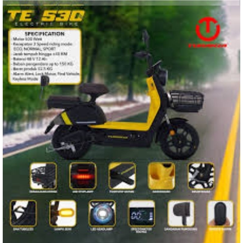 Jual Sepeda Listrik Pasific Exotic Turanza Lampu TE530 TE 530 Baterai ...