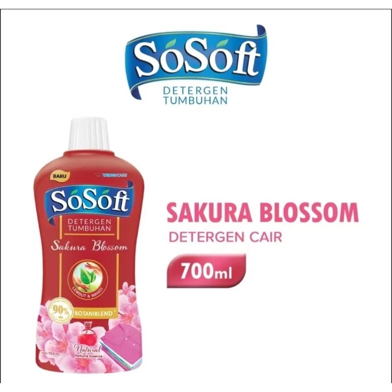 Jual SO SOFT Deterjen Cair Konsentrat Botol Sosoft 750ml/700 ML | Shopee Indonesia