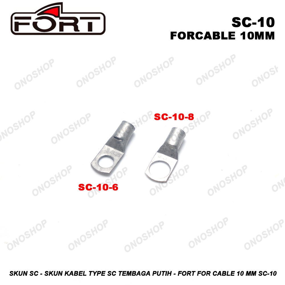 Jual Skun SC - Skun Kabel Type SC Tembaga Putih - FORT For Cable 10 mm SC-10 | Shopee Indonesia