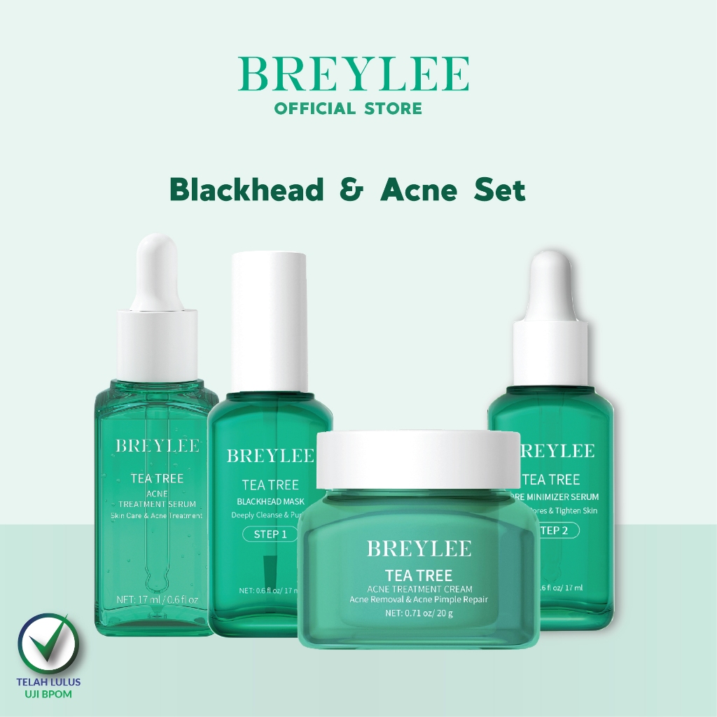 Jual BREYLEE Blackhead & Acne Set - Pembersih Komedo & Jerawat (4 Pcs ...