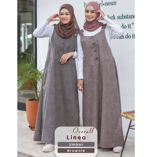 Jual OVERALL LINEA DRESS ORI BY CASSIE LABELS | Shopee Indonesia