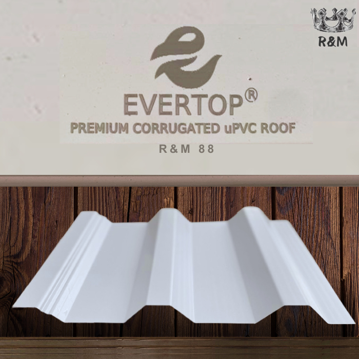 Jual Atap uPVC EVERTOP RS 1000 Single Layer 1,2 mm x 1 m BEST QUALITY ...