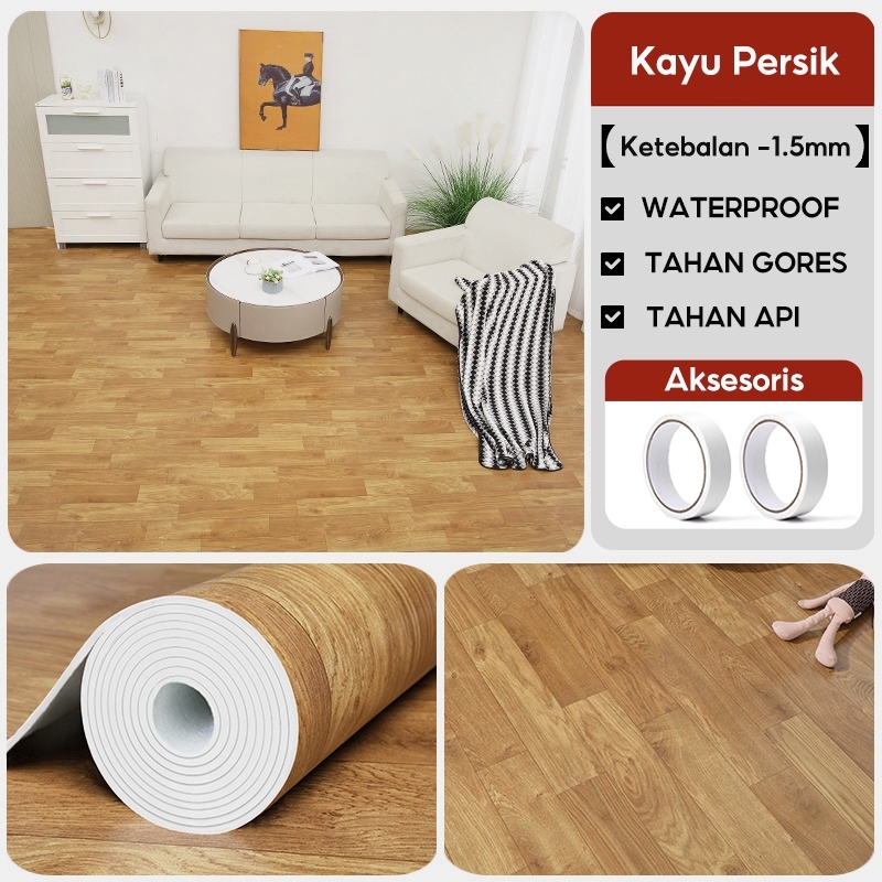 Jual KARPET LANTAI VINYL GULUNGAN TEBAL 1.5 MM 2M| METERAN 5 M | 10M DEKORASI LANTAI | Shopee ...