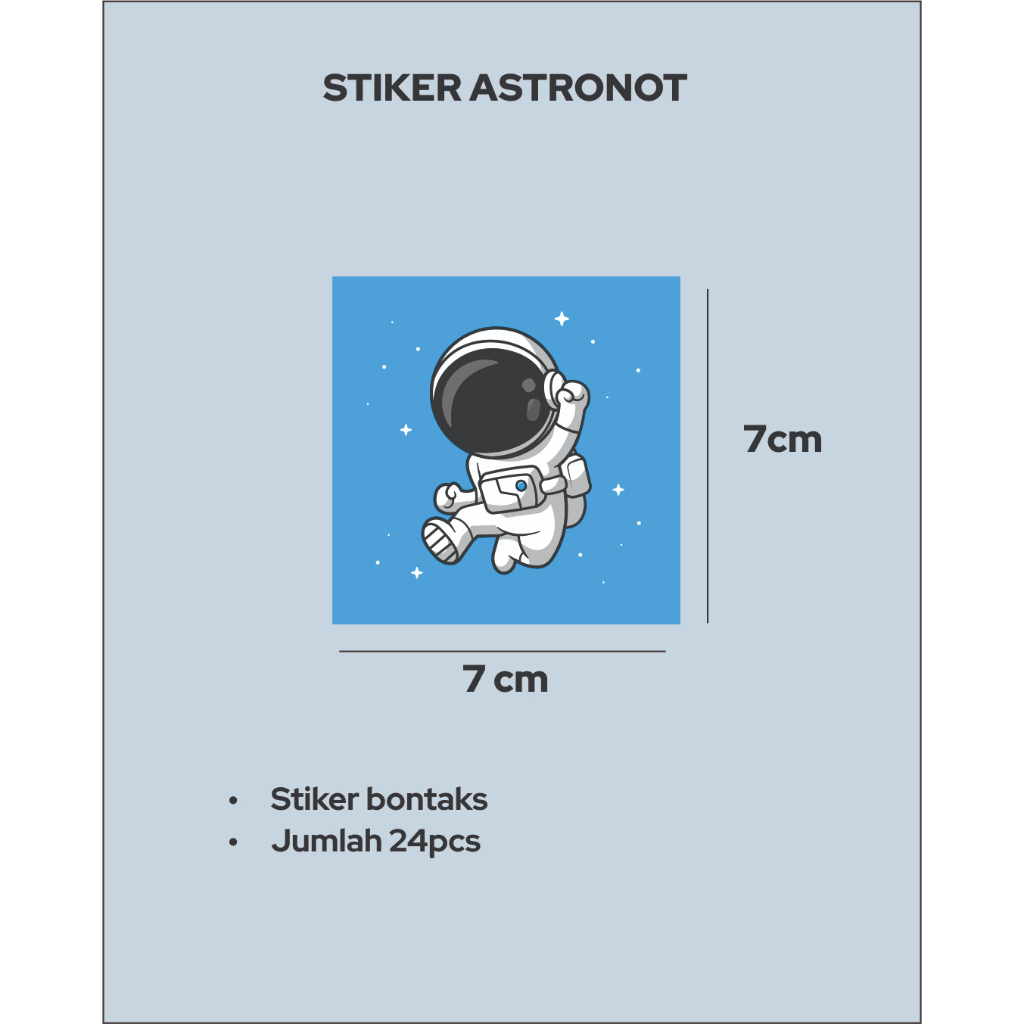 Jual Stiker - Tema Astronot | Shopee Indonesia