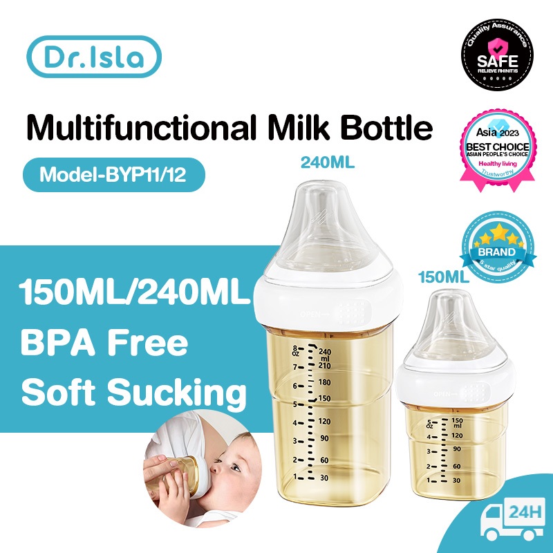 Jual Dr.isla Botol Susu Bayi Anti-kolik Cocok untuk usia 0~6 tahun ke atas Tahan Suhu Tinggi ...