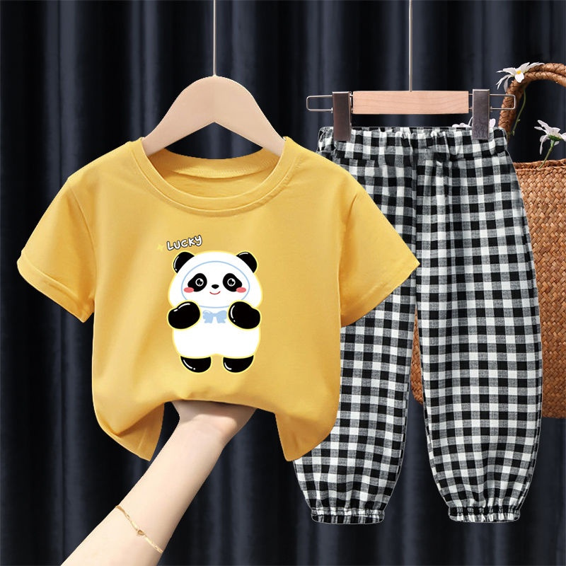 Jual SETELAN BAJU ANAK SERLI LUCKY PANDA TERBARU one set anak motif ...