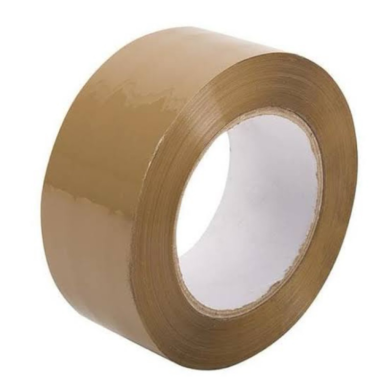 Jual Tape lakban coklat 5 cm 100 yard atau 75 meter 45 micron asli ...