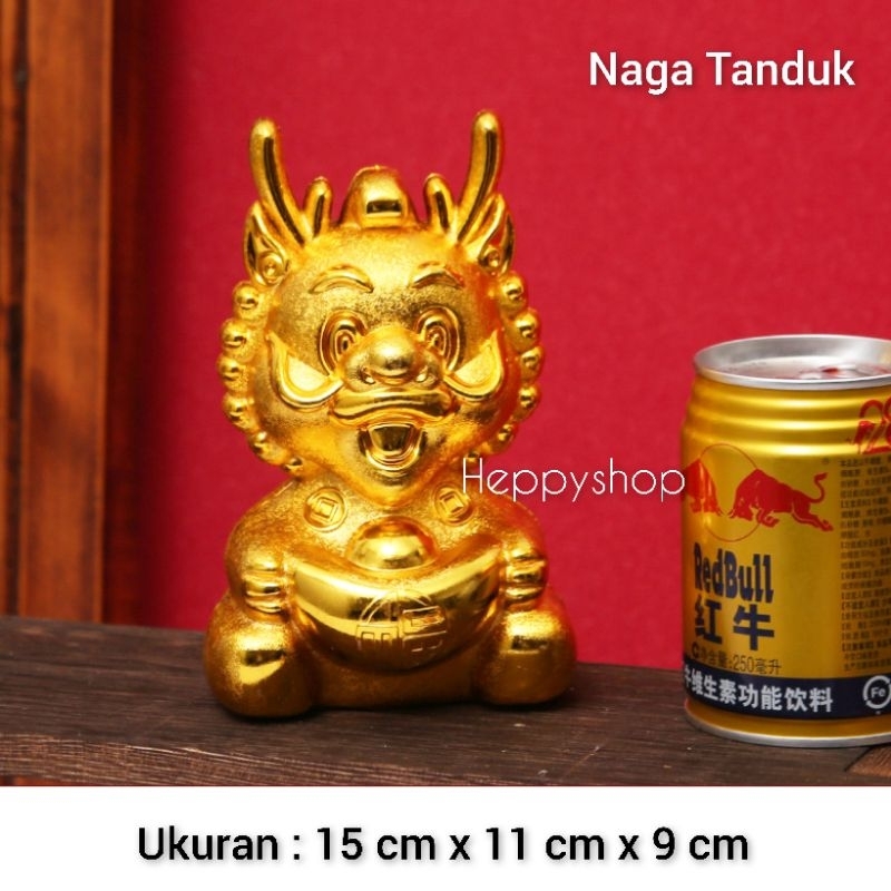Jual Pajangan Celengan Shio Naga Dragon 2024 Imlek Patung Plastik ...