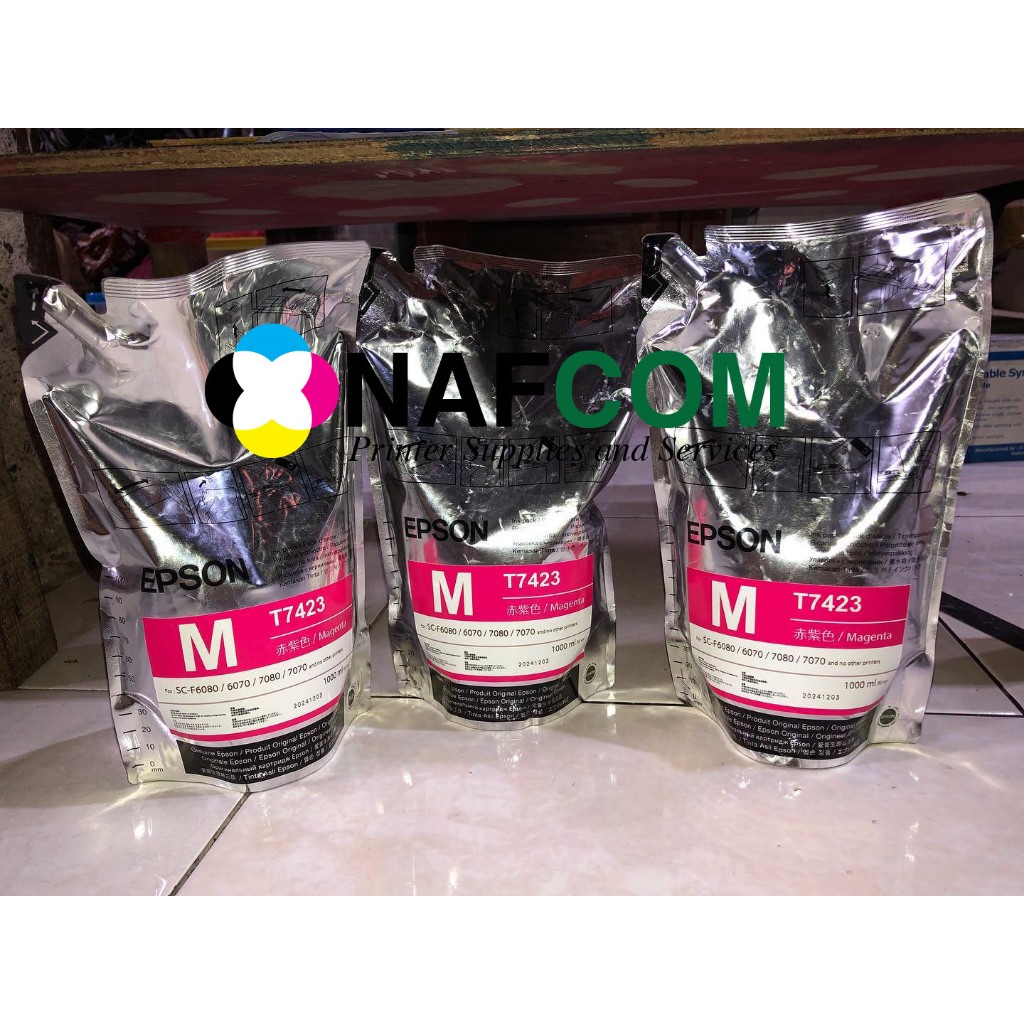 Jual Tinta Sublim Ori Original Sublimation Ink Epson T7411 B BK Black ...