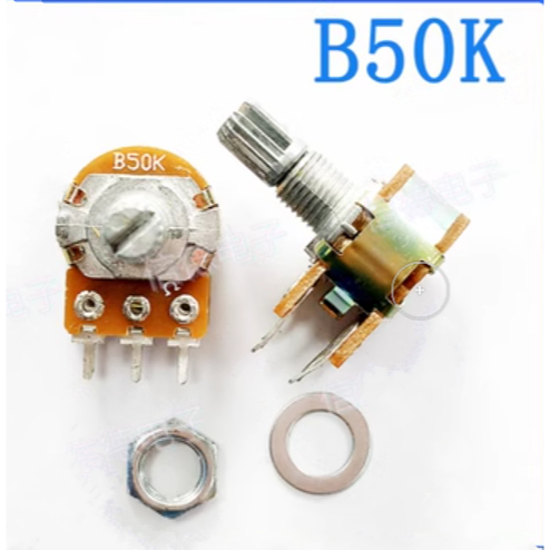 Jual potentio B1K- B100K 1M 3-pin - shaft 15mm amplifier volume ...