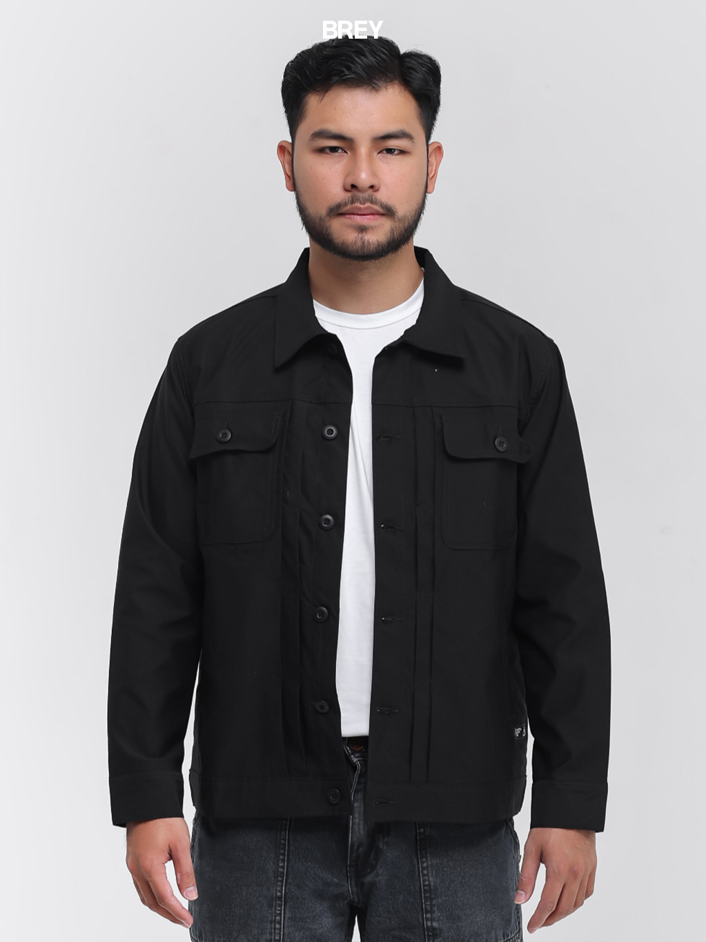 Jual BREY Jaket Pria Trucker Cowok Keren Motor Rex Jacket | Shopee ...