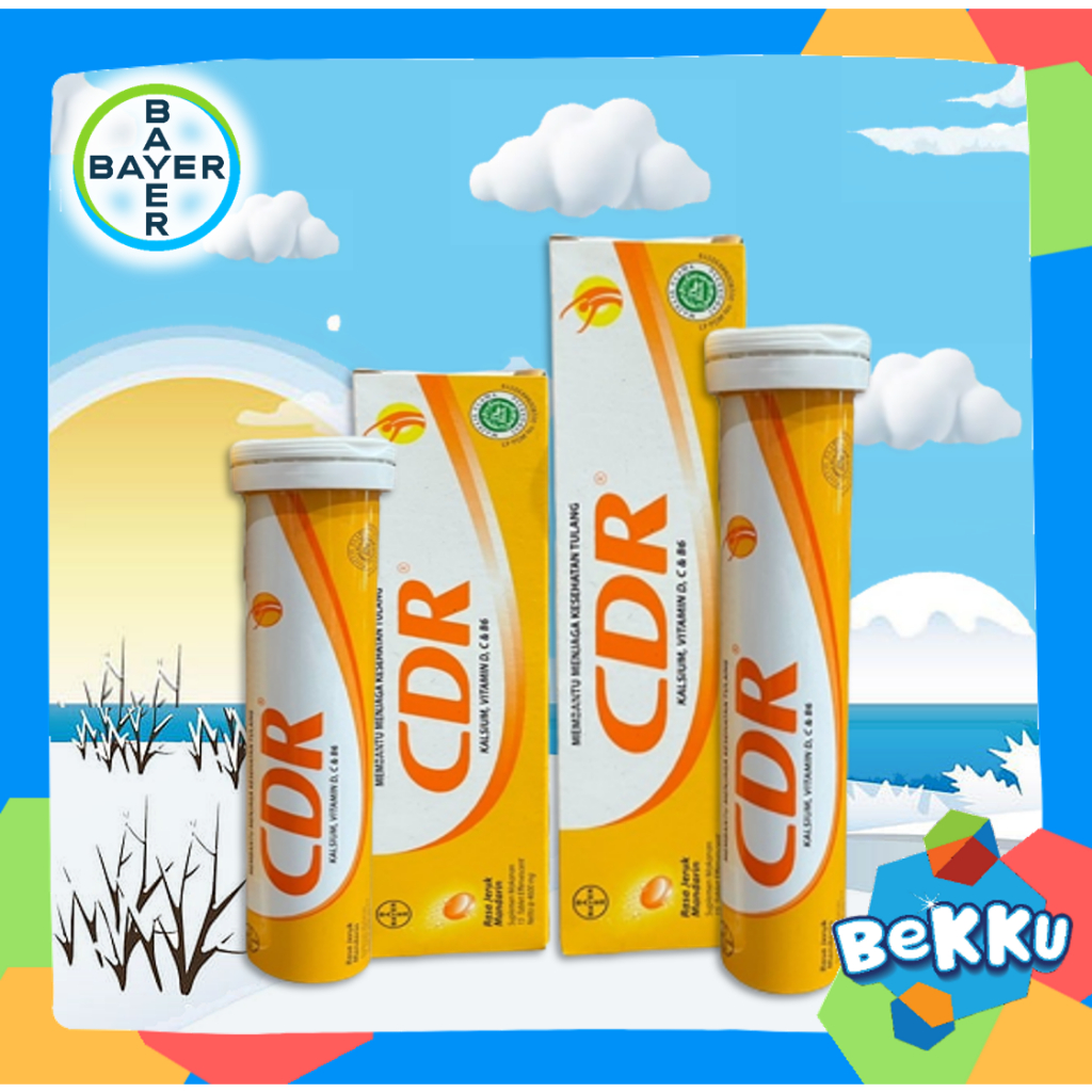 Jual CDR Calcium/D Effervescent 10 Tab & 15 Tab / Vitamin C / Suplemen ...