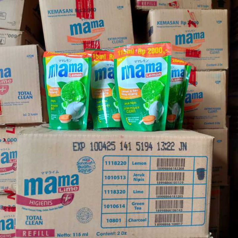 Jual mama lemon 115ml 1 dus isi 24pcs | Shopee Indonesia