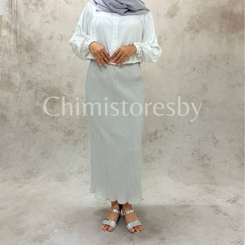 Jual TERLARIS Rok Plisket Wavy Premium || Wavy Pleats Skirt Premium|| Rok Span Rok Ngantor Rok ...