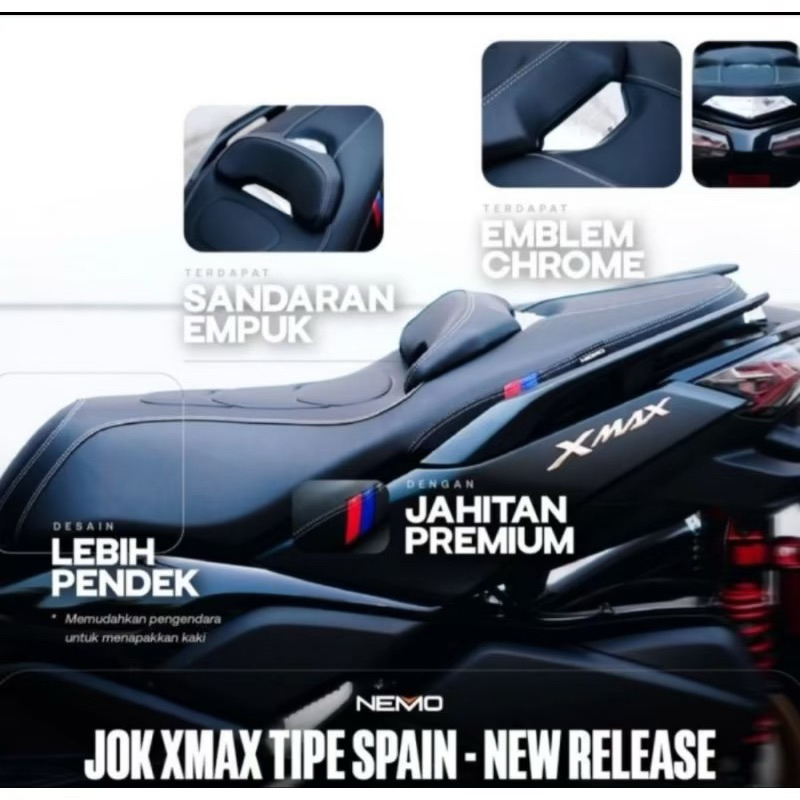 Jual Jok Nemo Xmax New 2023/ Jok Xmax New connected 2023 New | Shopee ...