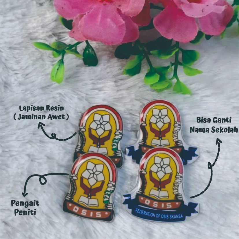 Jual Pin Osis / Pin Osis Skansa / Pin Osis Custom Murah / Pin Resin ...
