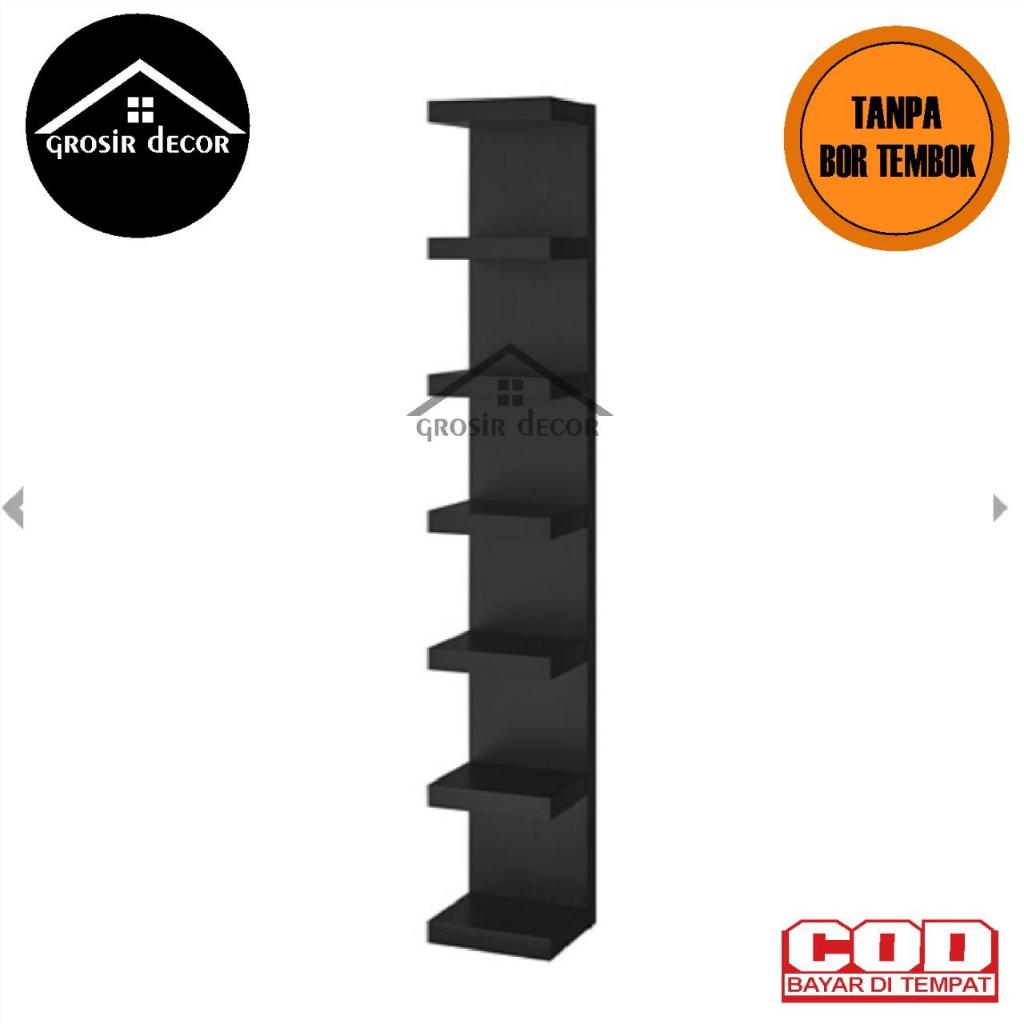 Jual RAK SUSUN/ RAK SEPATU/RAK DINDING TEMPEL PANJANG 7 susun BISA ...