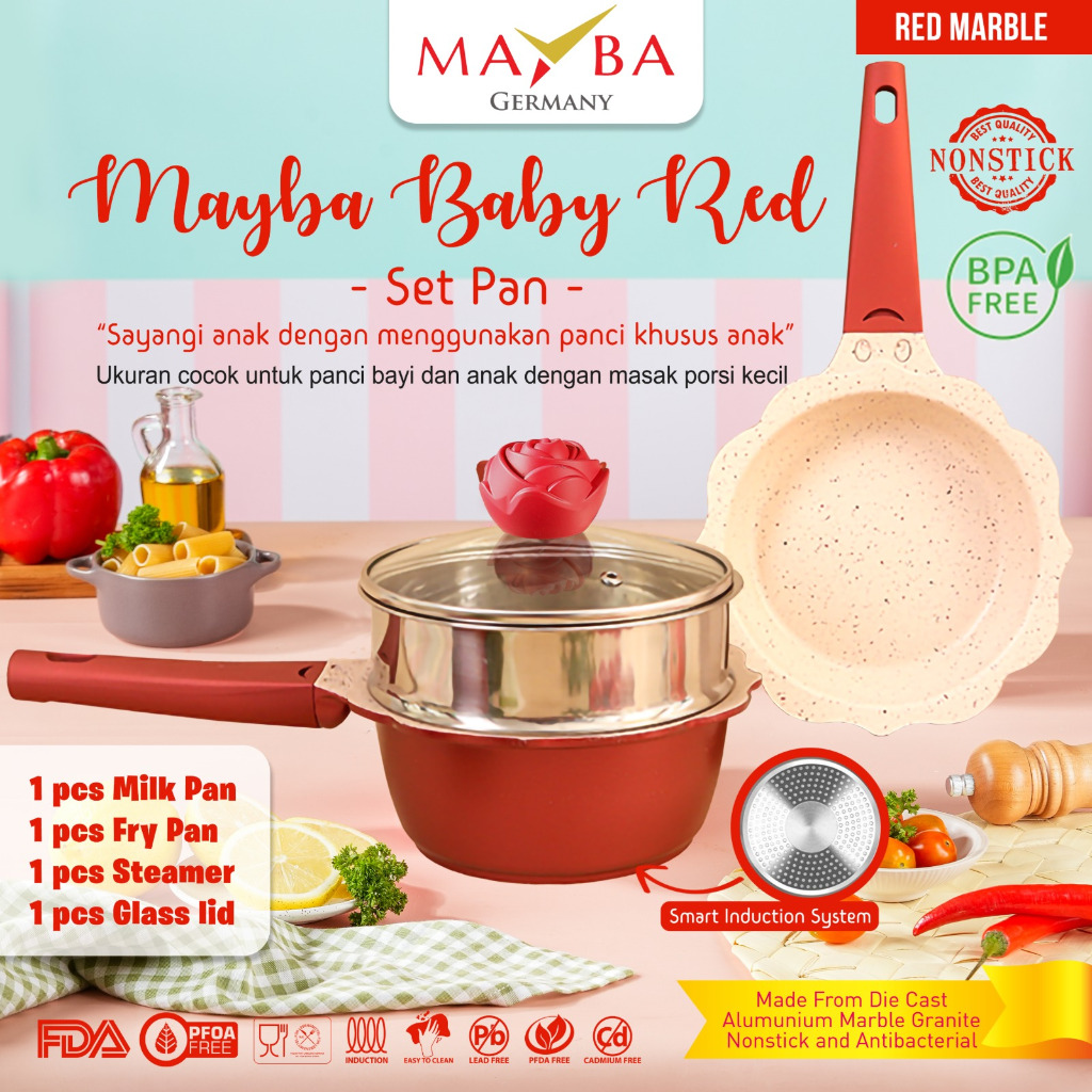 Jual Panci Mayba Jerman Complate set baby pan / wajan peralatan masak ...