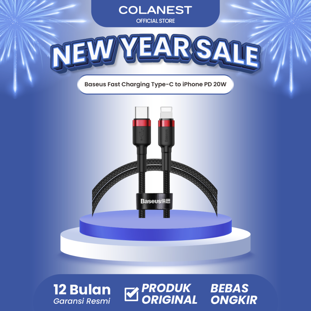 Jual Quick Charge Lightning PD20W Fast Charging Kabel Cable Data Type-C ...