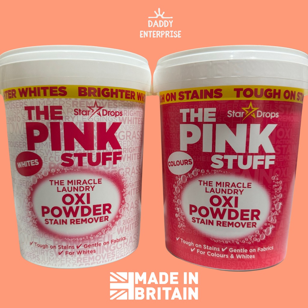 Jual The Pink Stuff Miracle Laundry Oxi Powder Stain Remover | Shopee ...
