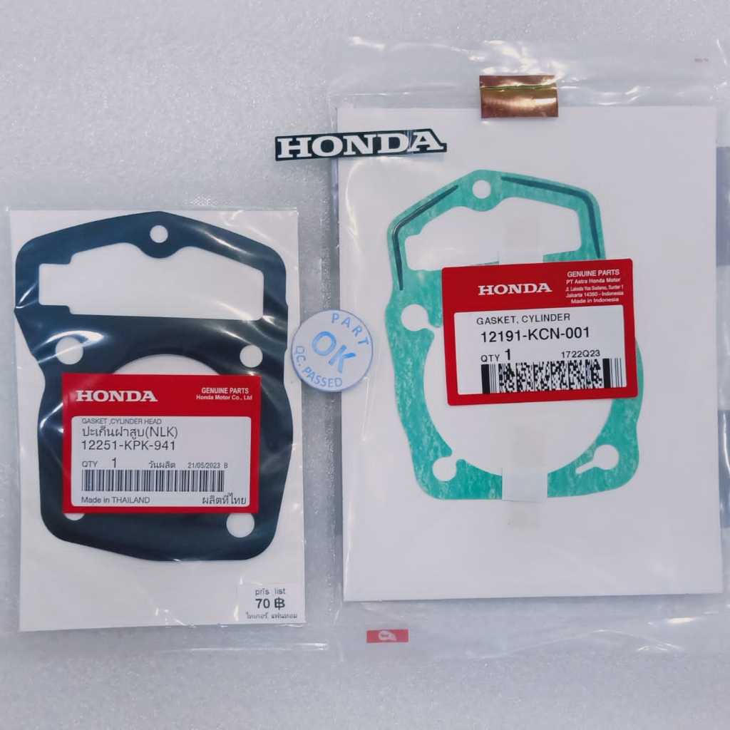 Jual 12251 KPK 941 12191 KCN 001 PAKING PERPACK GASKET BLOK ATAS BAWAH BORING BURING CYLINDER ...