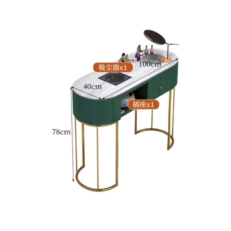 Jual meja nail art salon spa meni pedi cure konsol console foyer besi ...