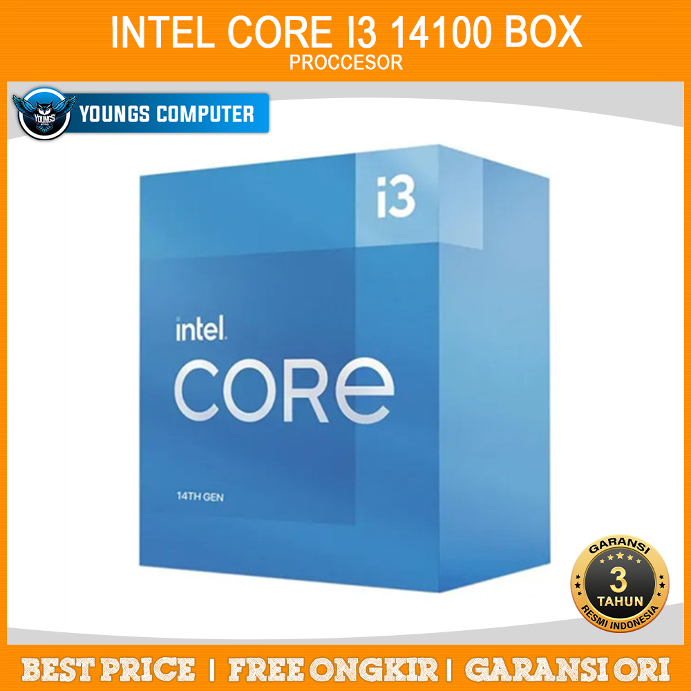 Jual INTEL CORE i3 14100 Up to 4.7Ghz 4 Core 8 Thread LGA 1700 Gen 14th ...