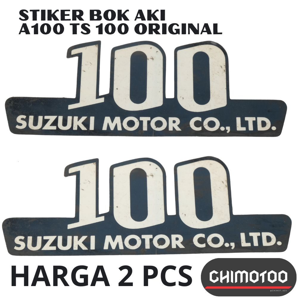 Jual Stiker Sticker Box Aki Suzuki A100 A 100Ttrail Ts100 Ts 100 ...