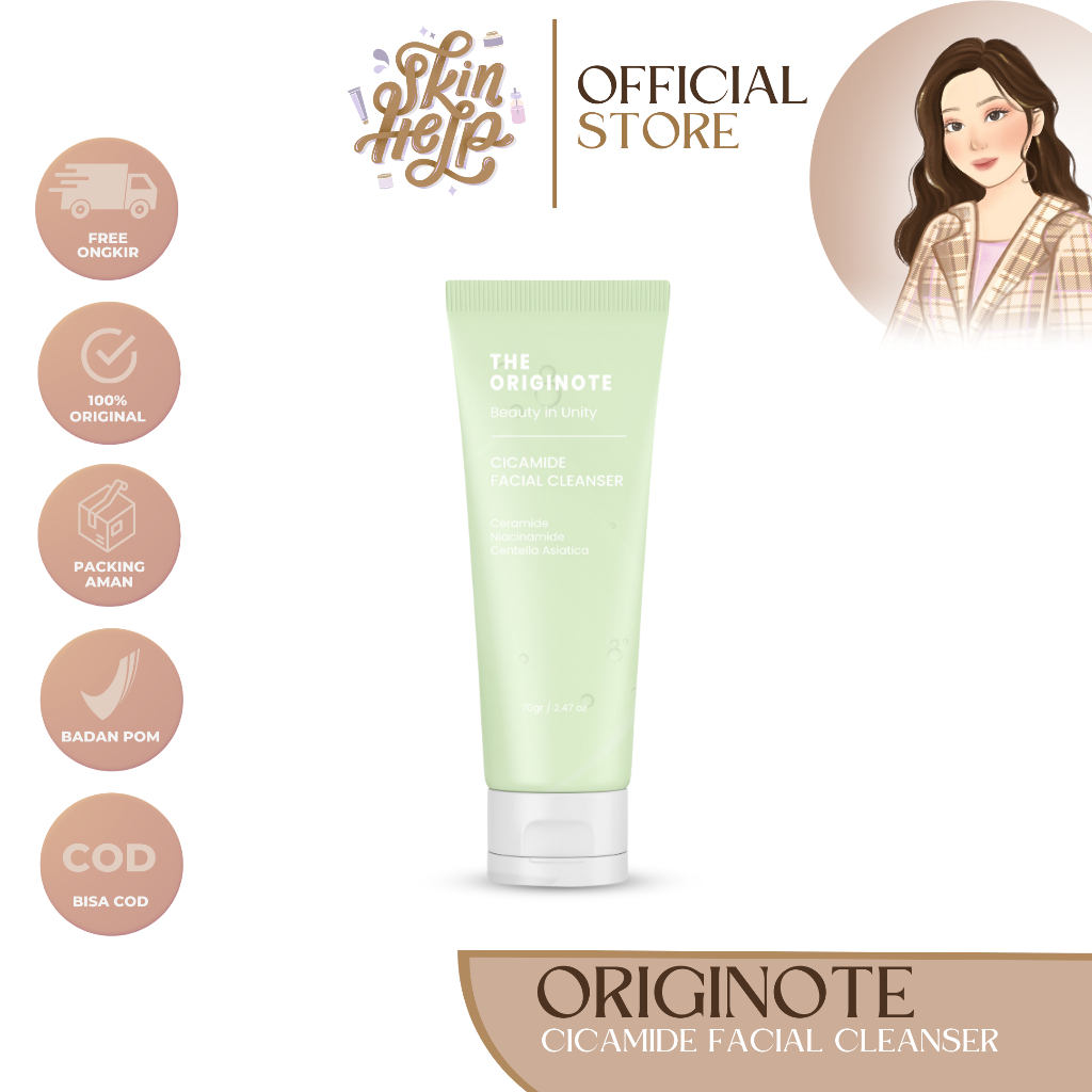 Jual The Originote Cicamide Facial Cleanser - Face Wash Facial Wash ...