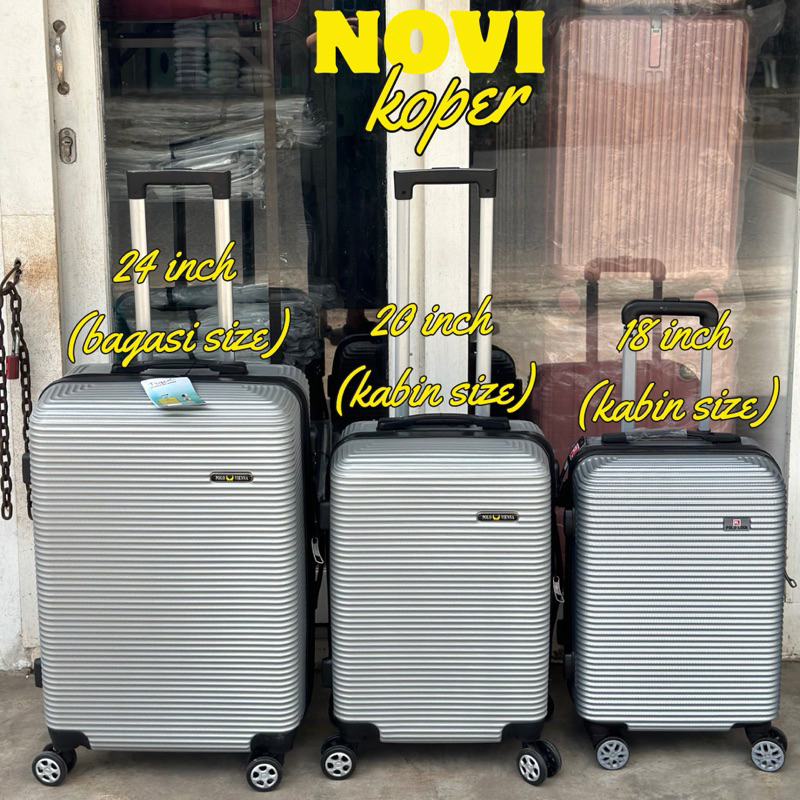 Jual KOPER 24 INCH POLO VIENNA FIBER ABS BAGASI SIZE, FREE KARDUS 100% ...