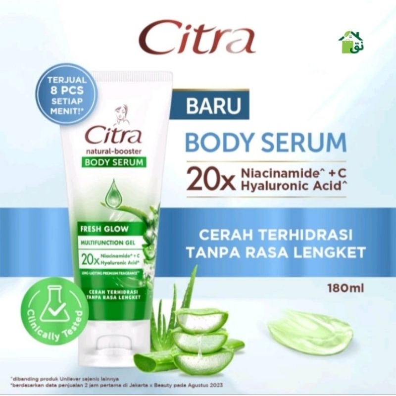 Jual CITRA NATURAL BOOSTER BODY SERUM FRESH GLOW MULTIFUNCTION GEL ...