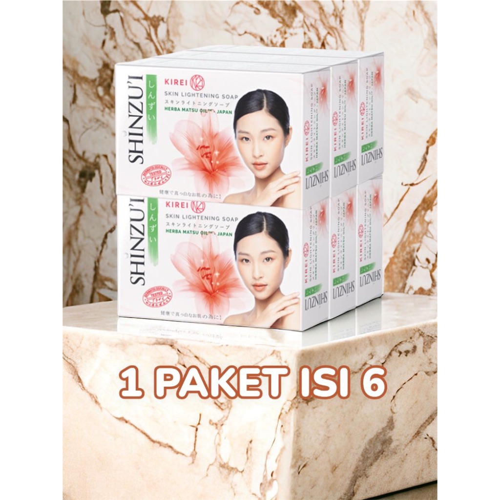 Jual [1PAKET ISI 6] Shinzu'i Skin Lightening Bar Soap 80gr | Shinzui ...