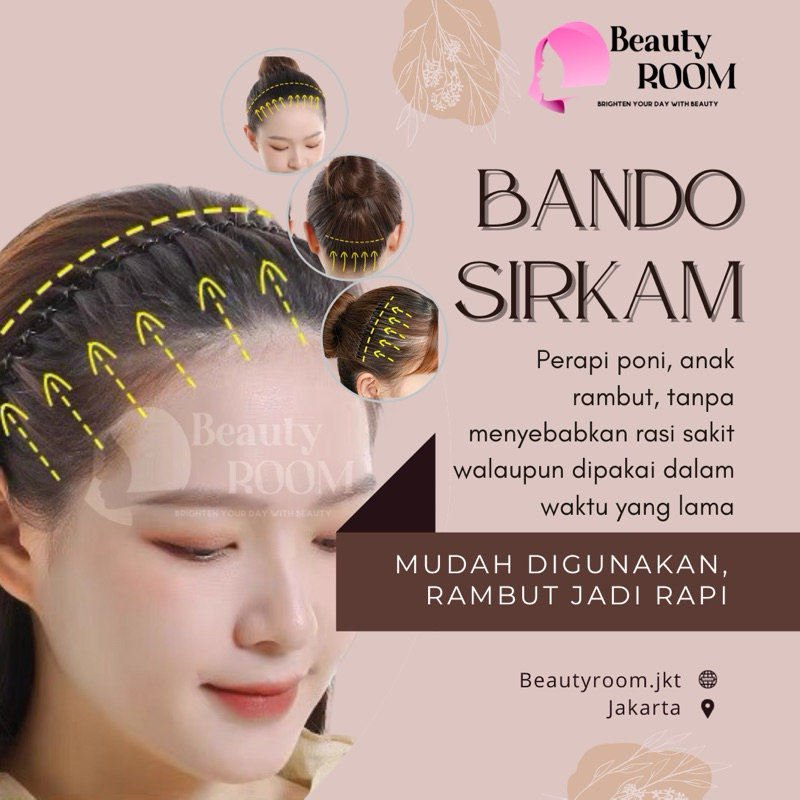 Jual Beautyroom.jkt - Aksesoris Bando Sirkam 30cm Poni Kawat Anti Sakit ...
