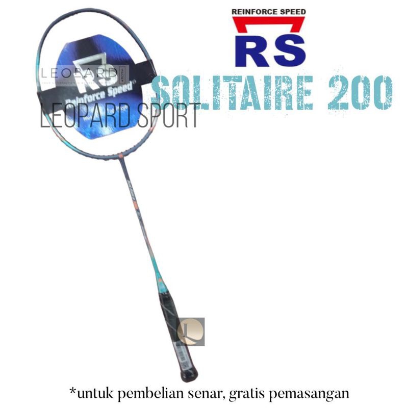Jual Raket Badminton RS SOLITAIRE 200 SLT-I / Raket RS Badminton ...