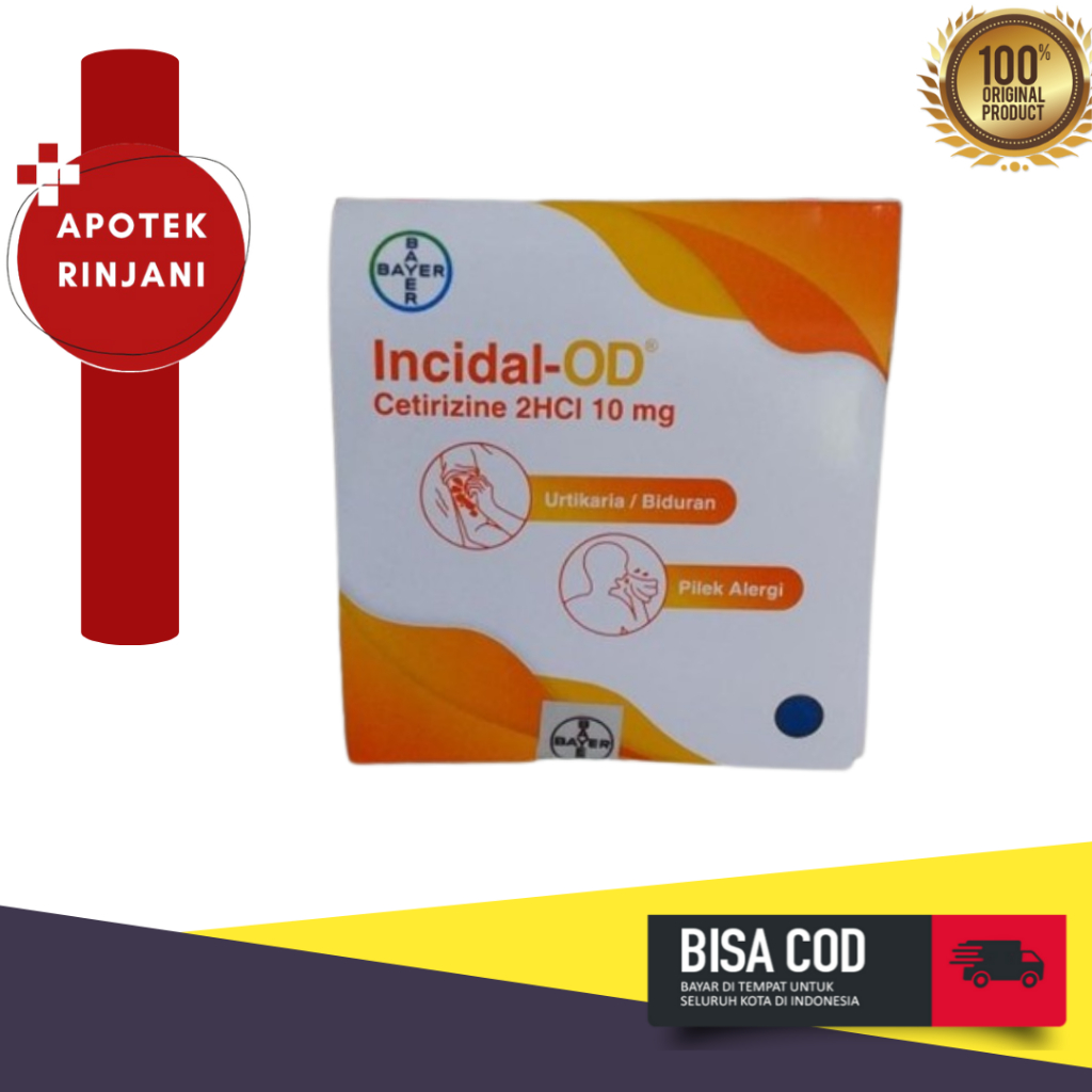 Jual INCIDAL-OD ANTIALERGI (4 KAPSUL) | Shopee Indonesia