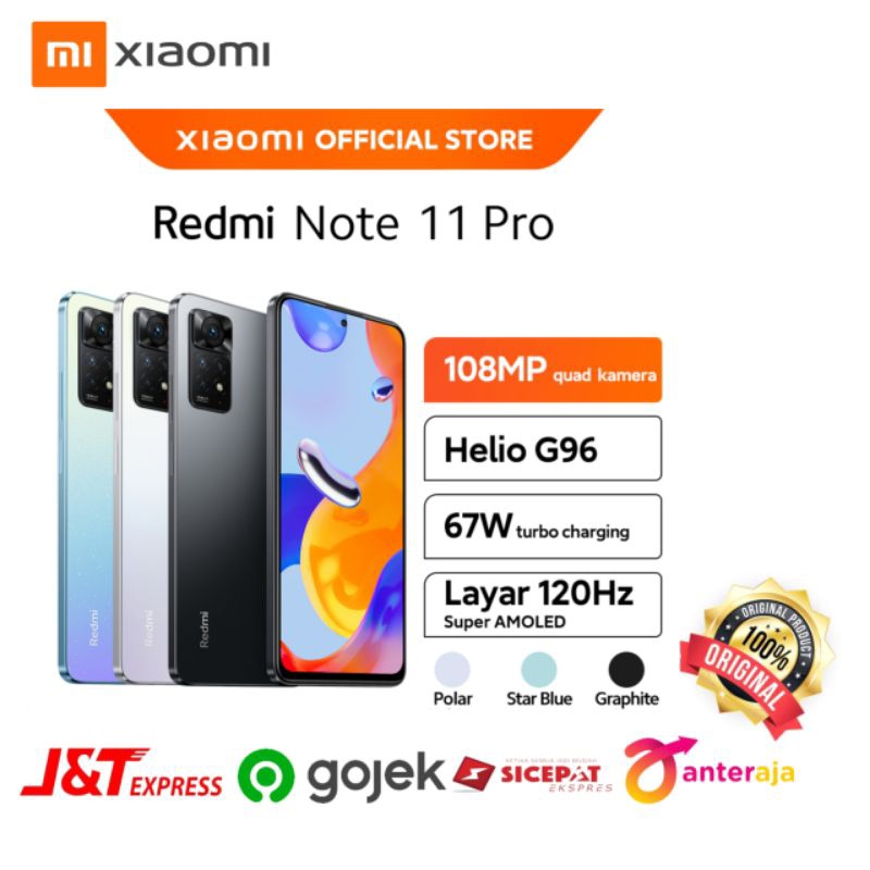 Jual XIAOMI Redmi Note 11 Pro Ram [6/128-8/128]GB Garansi Resmi 100% ...