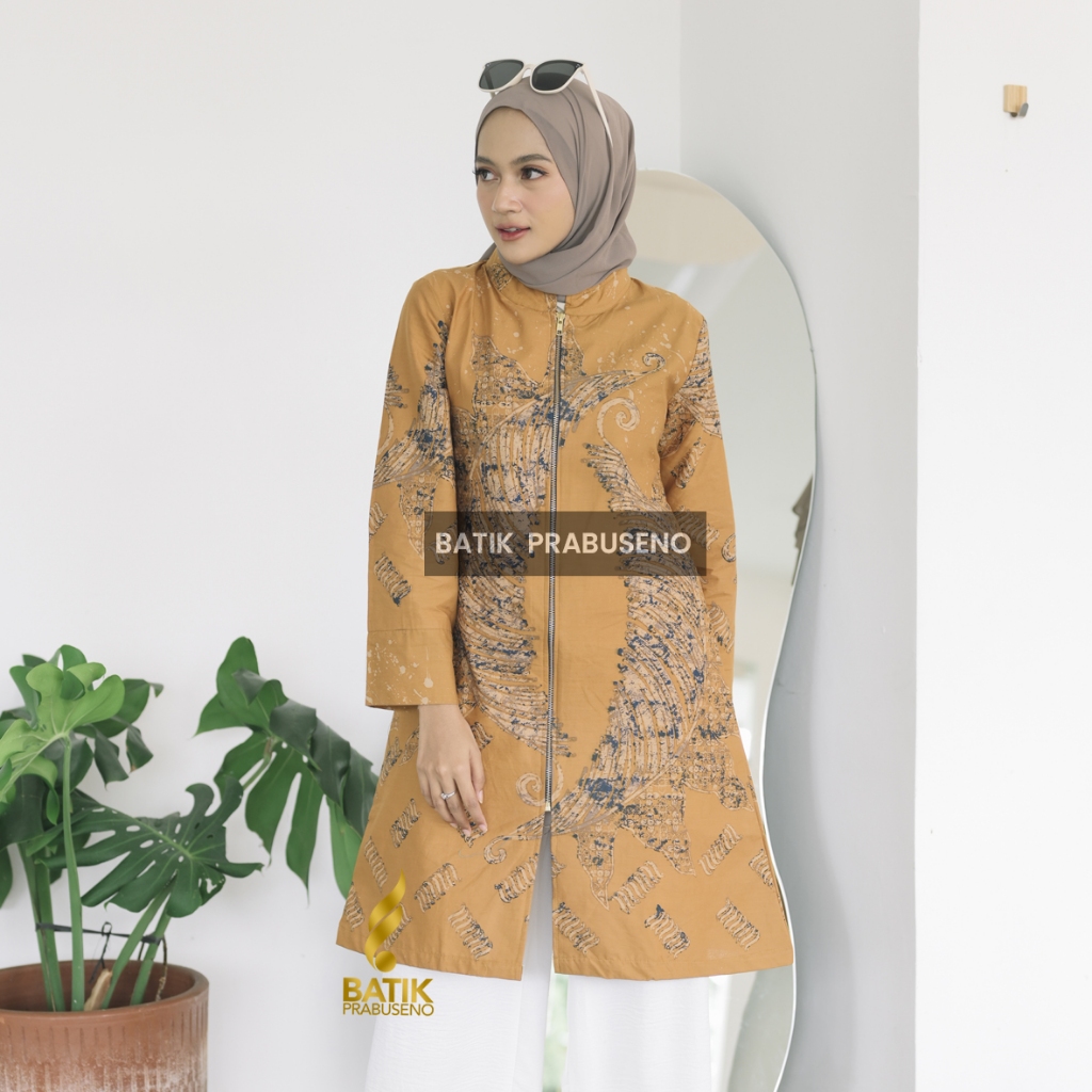 Jual Batik Prabuseno - Tunik Batik Wanita Lengan Panjang Motif Udarati ...