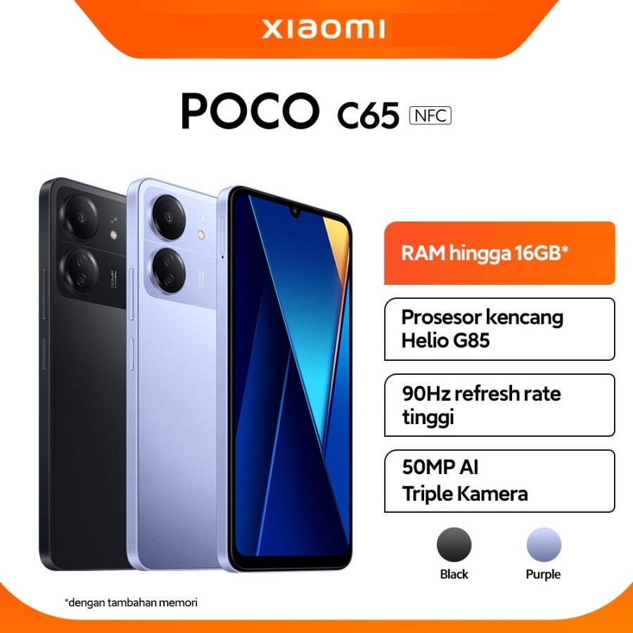 Jual POCO C65 6/128GB 8/256GB G85 90Hz Garansi Resmi Xiaomi | Shopee Indonesia