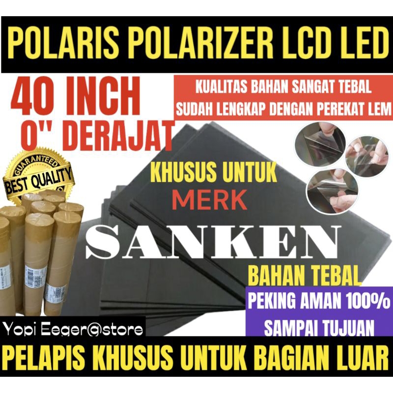 Jual POLARIS POLARIZER LCD LED SANKEN 40" INCH0" DERAJAT LAPISAN ...